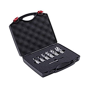 ACTOOL 6 PC 1/2" to 1-1/16" HSS ANNULAR Cutter Set 1" Cutting Depth with 3/4'' Weldon Shank