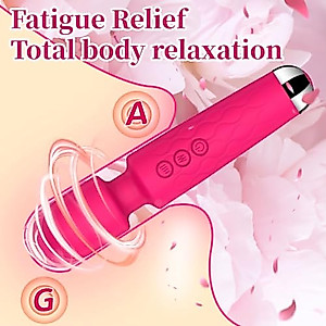 Percussive Handheld Back Muscle Massager Deep Tissue Quiet G S-po-t Massager 20 modes and 8 speeds to choose from USB Rechargeable Massager Ladies Gift DH65F25