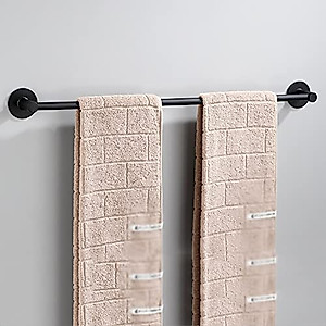 DCFV Bathroom Towel Bar, Hand Towel Holder Kitchen Towel Racks, Rust Proof Bath Accessories, Wall-Mounted Towel Rod Space Aluminum Shower Dishcloths Hanger (Size : 50cm)