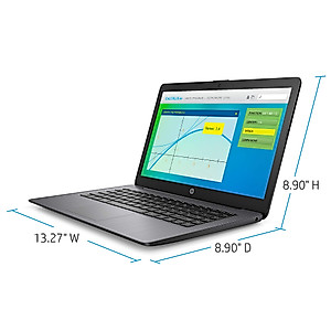HP Stream 14-inch Laptop, Intel Celeron N4000, 4 GB RAM, 32 GB eMMC, Windows 10 Home in S Mode With Office 365 Personal For 1 Year (14-cb182nr, Brilliant Black) (9MV72UA#ABA)