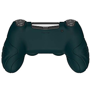 PlayVital Guardian Edition Racing Green Soft Anti-Slip Controller Silicone Case Cover for ps4, Rubber Protector Skins with Joystick Caps for ps4 for ps4 Slim for ps4 Pro Controller