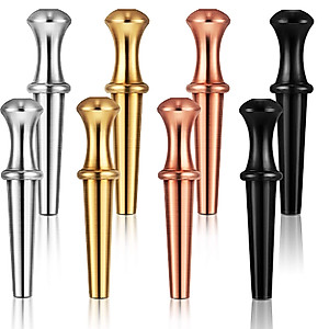 Mudder 8 Pieces Metal Cribbage Pegs Cribbage Board Pegs Fit 1/8 Holes Cribbage Pegs with a Tapered Design for Cribbage with 4 Colors