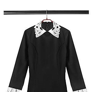 Mawa by Reston Lloyd BodyForm Series Non-Slip Space-Saving Clothes Hanger for Jackets, Suits & Coats, 16-1/2", Style 42/L, Set of 5, Red