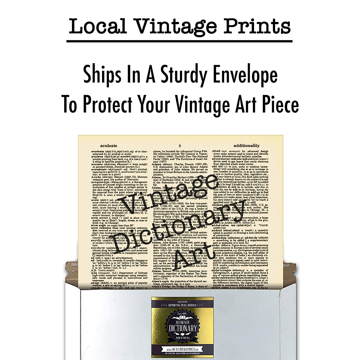 Frederick Douglass - Knowledge Slave Quote Art - Authentic Upcycled Dictionary Art Print - Home or Office Decor (D296)