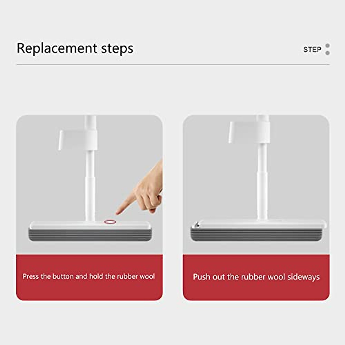 MOAIYU Sponge Mop for Head Replacement Part Practical Mop for Head Accessory for House Commercial Industrial Reusable M