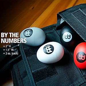 Meinl Percussion Set Egg Shakers 4-Piece Pack for All Music with Different Volume — NOT Made in China — Durable All-Weather, 2-Year Warranty (ES