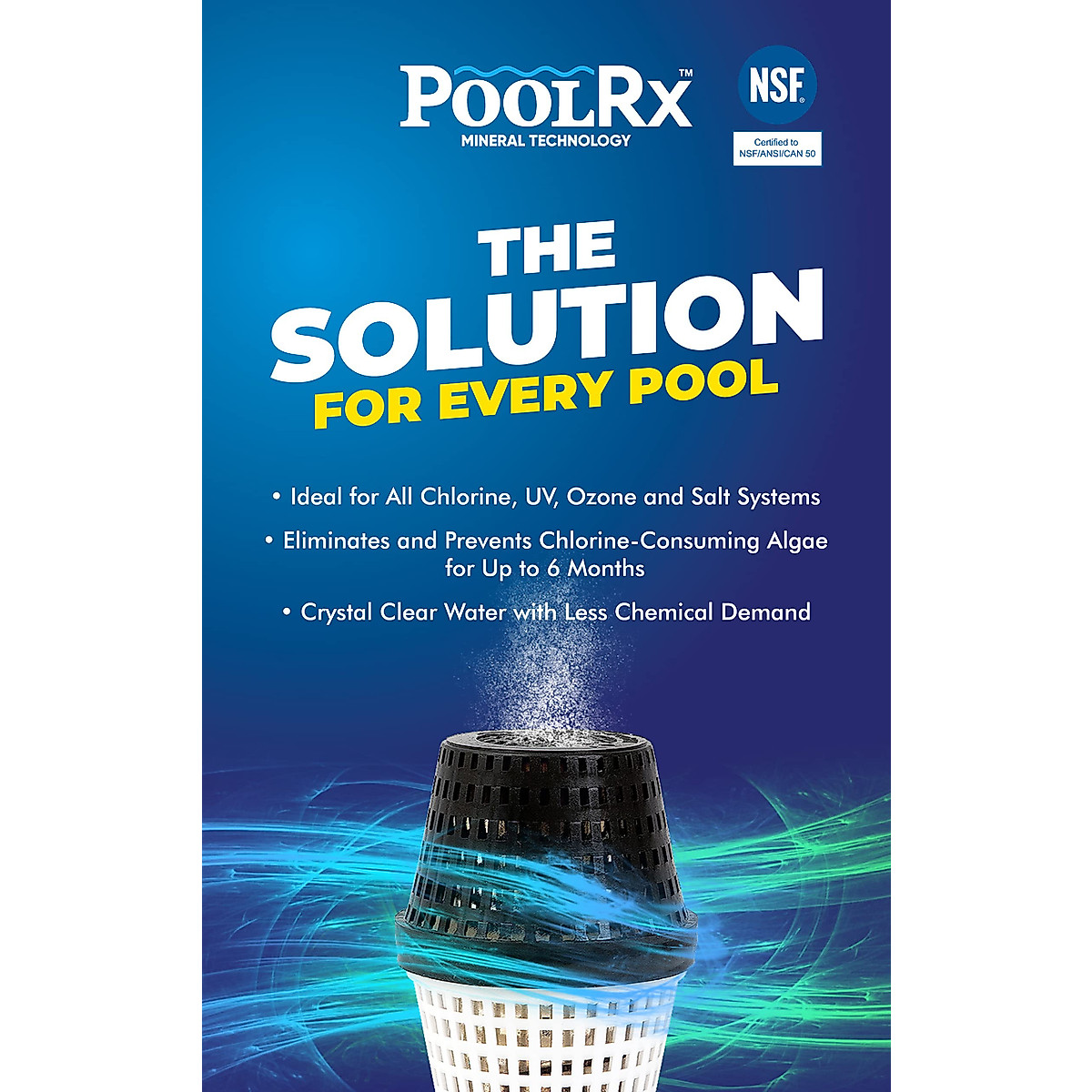 Pool Rx Booster Black 20k-30k Gallons, Booster - Single (102066)