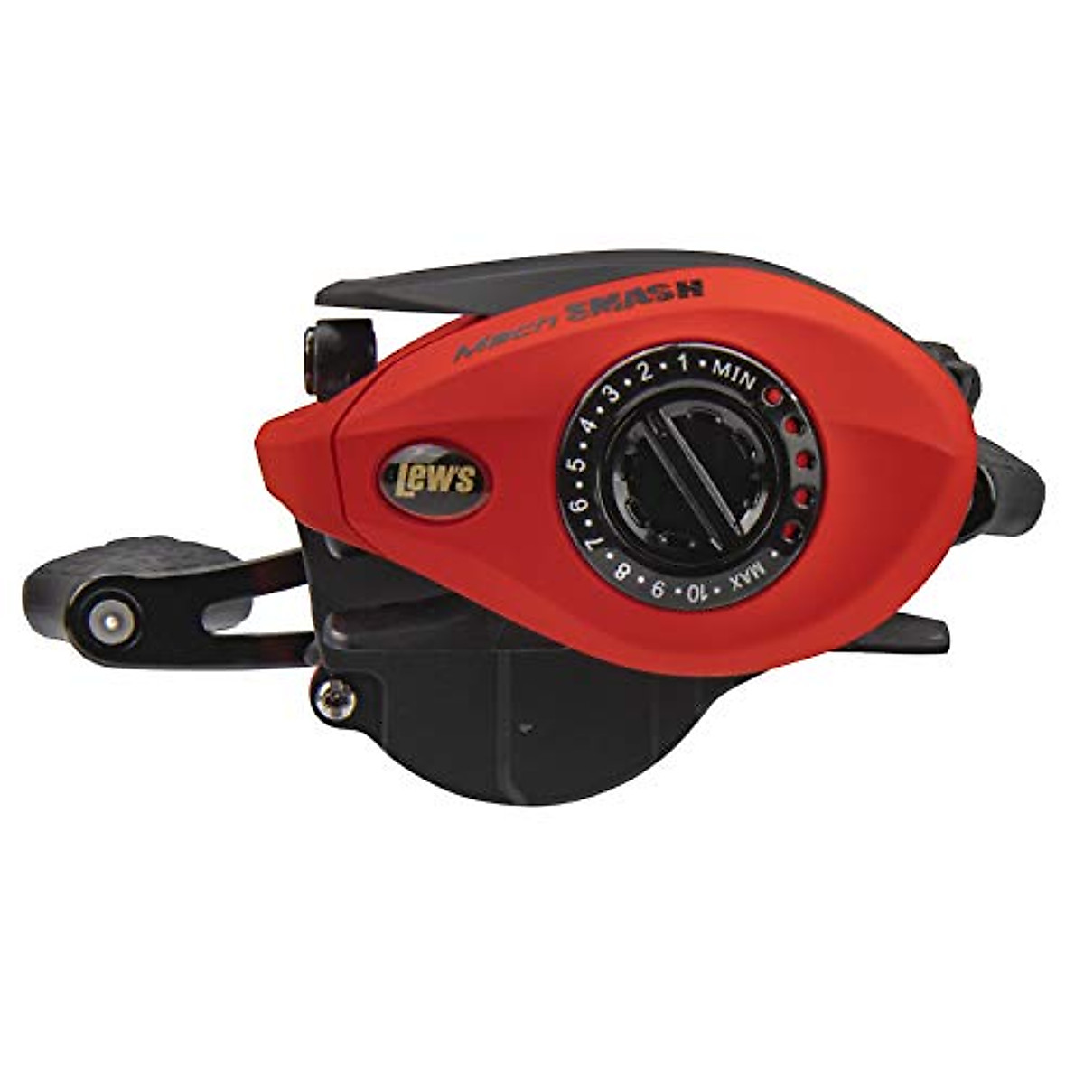 Lew's Mach Smash SLP 7.5:1 Right Hand Baitcast Reel, Red