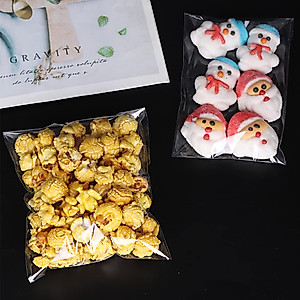 300 Clear Self Sealing Cellophane Bags - 4x6 -Cookie Bags Resealable Cellophane Bag for Packaging Clear Gift Bags for Gift Giving Cello Bags Self Adhesive for Party Favors Bakery Dessert Cookies Wrappers