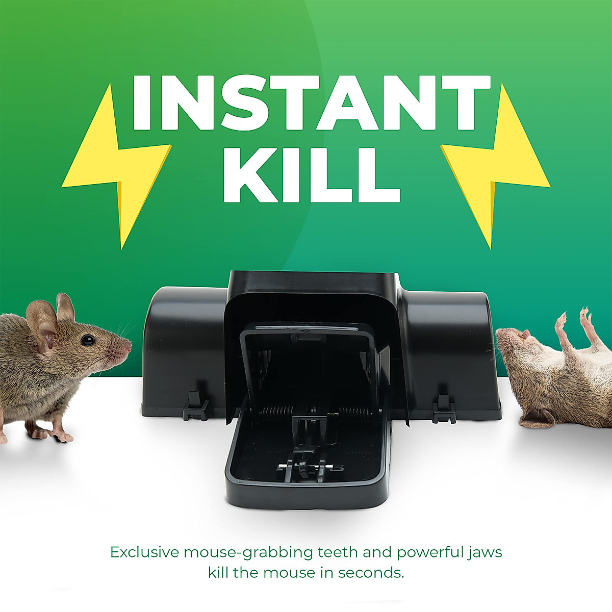 Rat Traps Indoor and Outdoor - 4 Pack Dual-Entry Large Rat Trap Outdoor and Indoor for Home, Garden and Restaurant with 99.9% Trap Rate | Easy to Use Rodent Traps with Safe Hands Free Design - UCatch