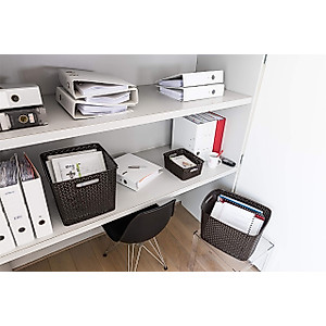 CURVER My Style Small Rectangular Storage Basket, Dark Brown, 4 Litre