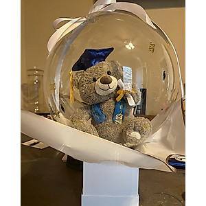 Tcwlyfc Large Clear Balloons for Stuffing- 13Pack 30inch Wide Mouth Bobo Balloons for Stuffing, Bulk Transparent Balloons Decor For Valentine's Day, Birthday, Weddings, Baby Showers, Party Decorations