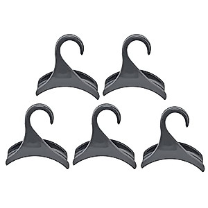 Fydun 5Pcs Purse Door Hanger Bag Arc Closet Hanger Hook for Satchel Coat Haversack Belt StorageWhite for Home Use, Multifunctional Accessory (Grey)