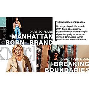 [BLANKNYC] Womens Luxury Clothing Ribcage Straight Leg Denim Jean Pants, The Baxter, Higher Power, 25