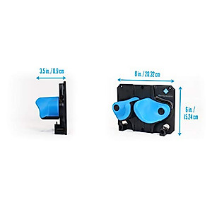 Gravity Grabber - Ultimate Ski + Snowboard Wall Storage Rack | Save Your Rocker, Tips, and Tails | Damage-Free Ski/Snowboard Storage Rack | Fits any Ski or Snowboard | Ski/Board Wall Storage (Cyan, 1)