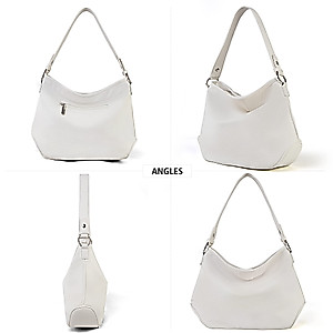 Montana West Soft Hobo Bags for Women Purses and Handbags Top Handle Shoulder Bags with Adjustable Guitar Strap MWC-085BWT