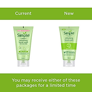 Simple Kind to Skin Refreshing Facial Wash Gel ,150 ml (5 Ounce)