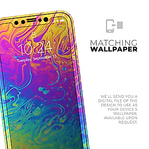 Design Skinz Neon Color Fushion V2 Protective Vinyl Decal Wrap Skin Cover Compatible with The Apple iPhone 11 Pro Max (Screen Trim & Back Glass Skin)