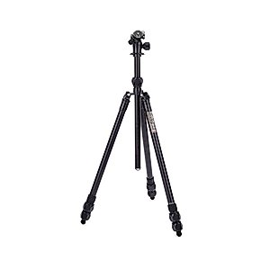 3 Legged Thing Charles 2.0 Aluminium Tripod Kit with AirHed Pro – Adjustable Camera Tripod with 3 Detachable Legs - Darkness (Matte Black) (CHARLESKITDARK2)