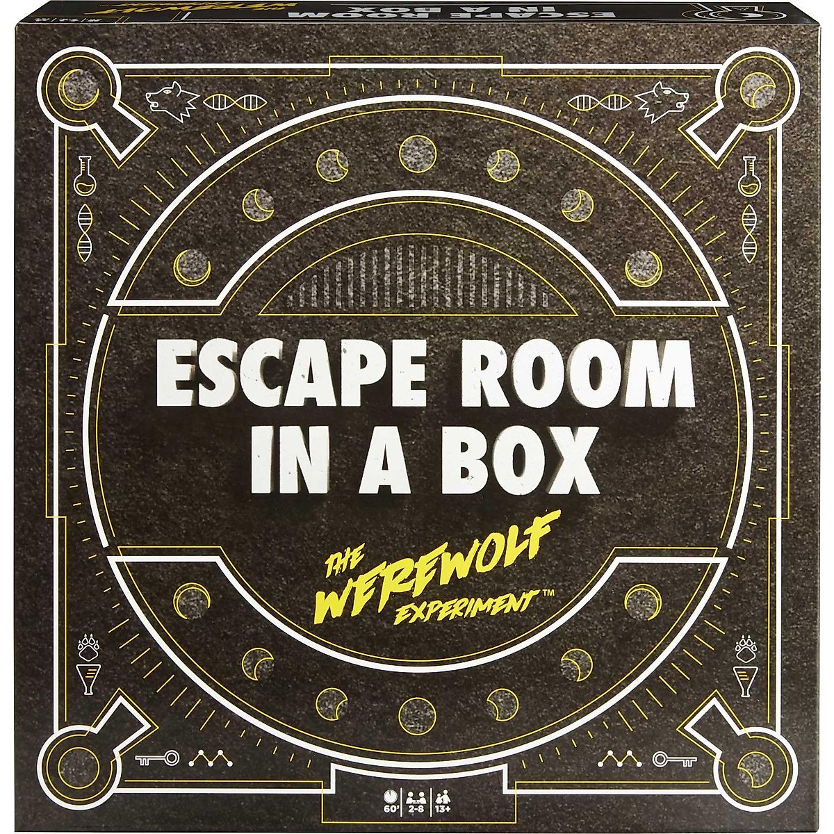 Mattel Games Escape Room in a Box Game The Werewolf Experiment, Mystery with Physical Puzzles, Paper Puzzles & Real Locks (Amazon Exclusive)