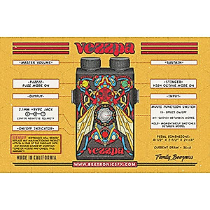 Beetronics Babee Series Vezzpa Octave Stinger Pedal