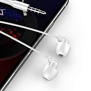 Heave in Earphone Wired Earbuds Headphones Noise Cancelling Earphones Stereo Wired Headphones for Travel/Bedtime/Workout Black