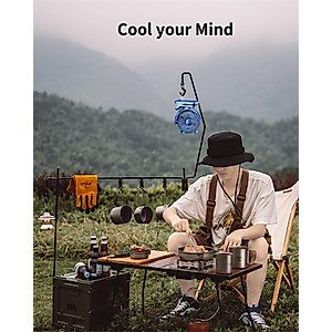 GOTOTO Clip on Fan, Rechargeable Portable Fan with 2000mAh Battery Operated, Small Fan with Powerful Clip Design, 3 Wind Speed, 360° Rotation, Ultra-Low Noise Level Personal Fan for Travel