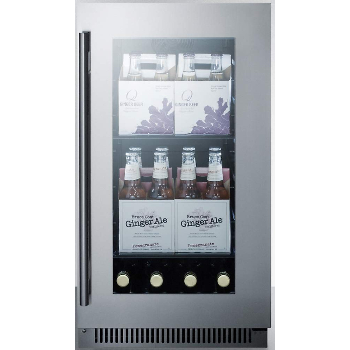 CL181WBV 18" Commercial Beverage Center with 2.9 cu. ft. Capacity Digital Thermostat LED Lighting Professional Handle in Stainless Steel