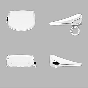 SmartBidet SB-1000 Electric Bidet Seat for Elongated Toilets with Remote Control- Electronic Heated Toilet Seat with Warm Air Dryer and Temperature Controlled Wash Functions (White)