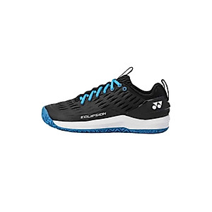 YONEX Men's Power Cushion Eclipsion 3 Tennis Shoes, Black/Blue (US Size 11.5)
