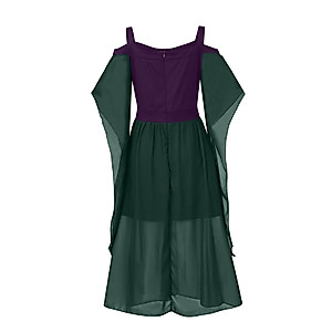 Renaissance Faire Costume Women Butterfly Sleeve Chest Braces Ren Faire Corset Little Red Riding Hood Costume Women Costume for Women Renaissance Accessories Women Black Gothic Dress（2-Navy,5X-Large）