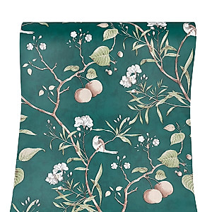 Yifasy Shelf Liner Green Striped Butterfly Self-Adhesive Drawer Cabinet Paper Line Vanity Dresser Sofa Table 118x17.7 Inch