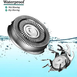 Shaver Replacement Heads Blade Compatible with Skull Shaver Replacement Blades,Compatible with Skull Carver Pitbull Gold PRO/Platinum PRO/Silver Replacement Blades,Waterproof with Brush,4 Pcs.
