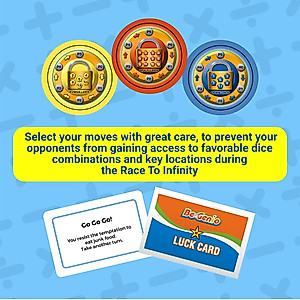 BeGenio - Race to Infinity, Math Games for Kids 6-12, Fun Educational Board Games, Multi-Level Tabletop Games, Table Top Board Gaming to Enhance Your Child’s Math Skills
