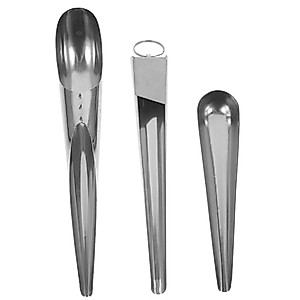 Levemolo 3pcs Feeder Birdemic Parrot Feeding Accessory Feed Scoop Bird Food Added Pet Feeding Food Shovel Birds Food Shovel Bird Supplies Birds Food Spoons Bird Food Scoop Stainless Steel