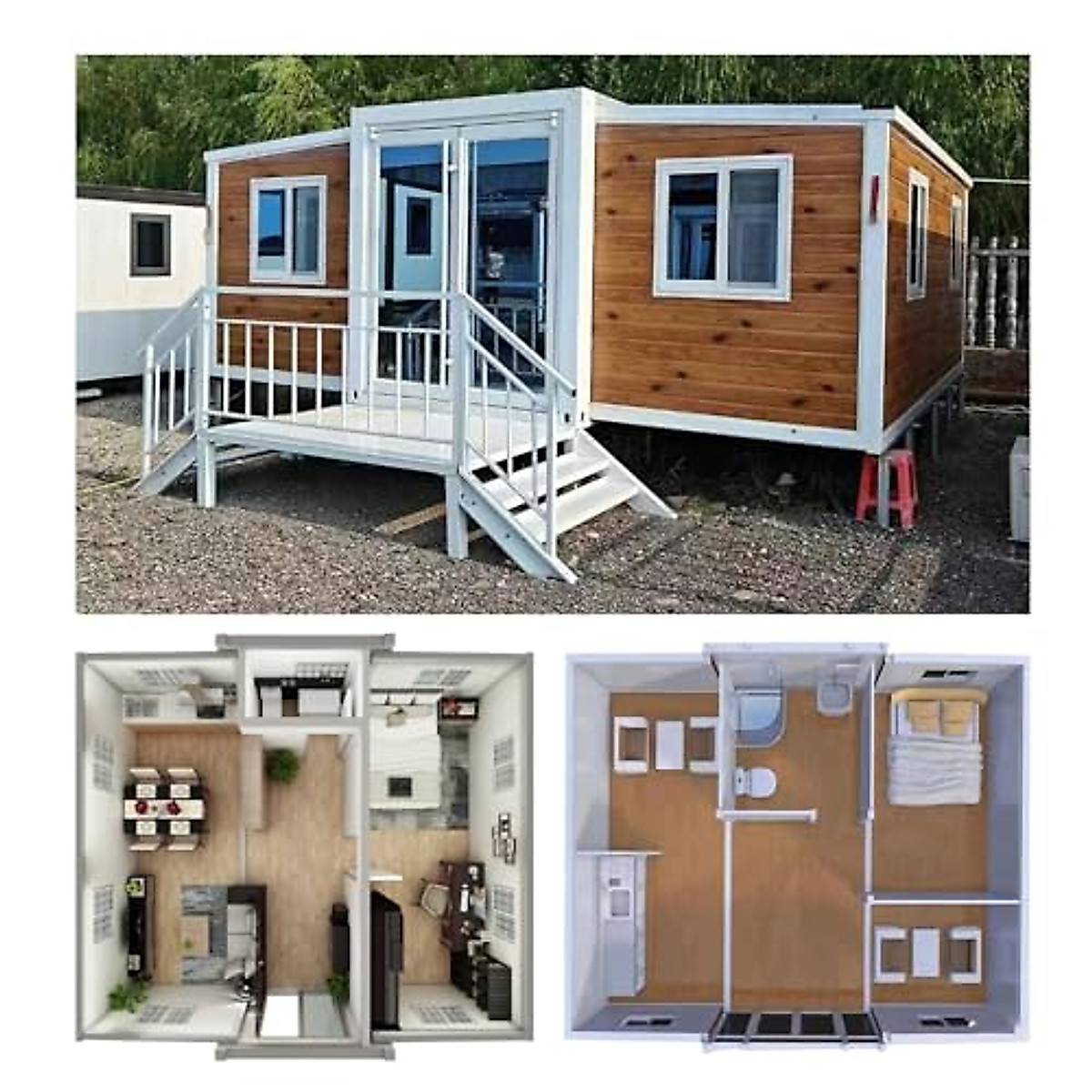 20ft Mobile Folding Expandable Container House Extendable Cabin Container House Container Home Materials