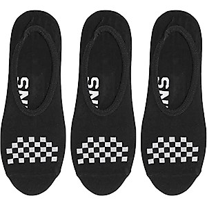 Vans Super No Show Socks - Women's and Girl's (Medium (6.5-10), Black)