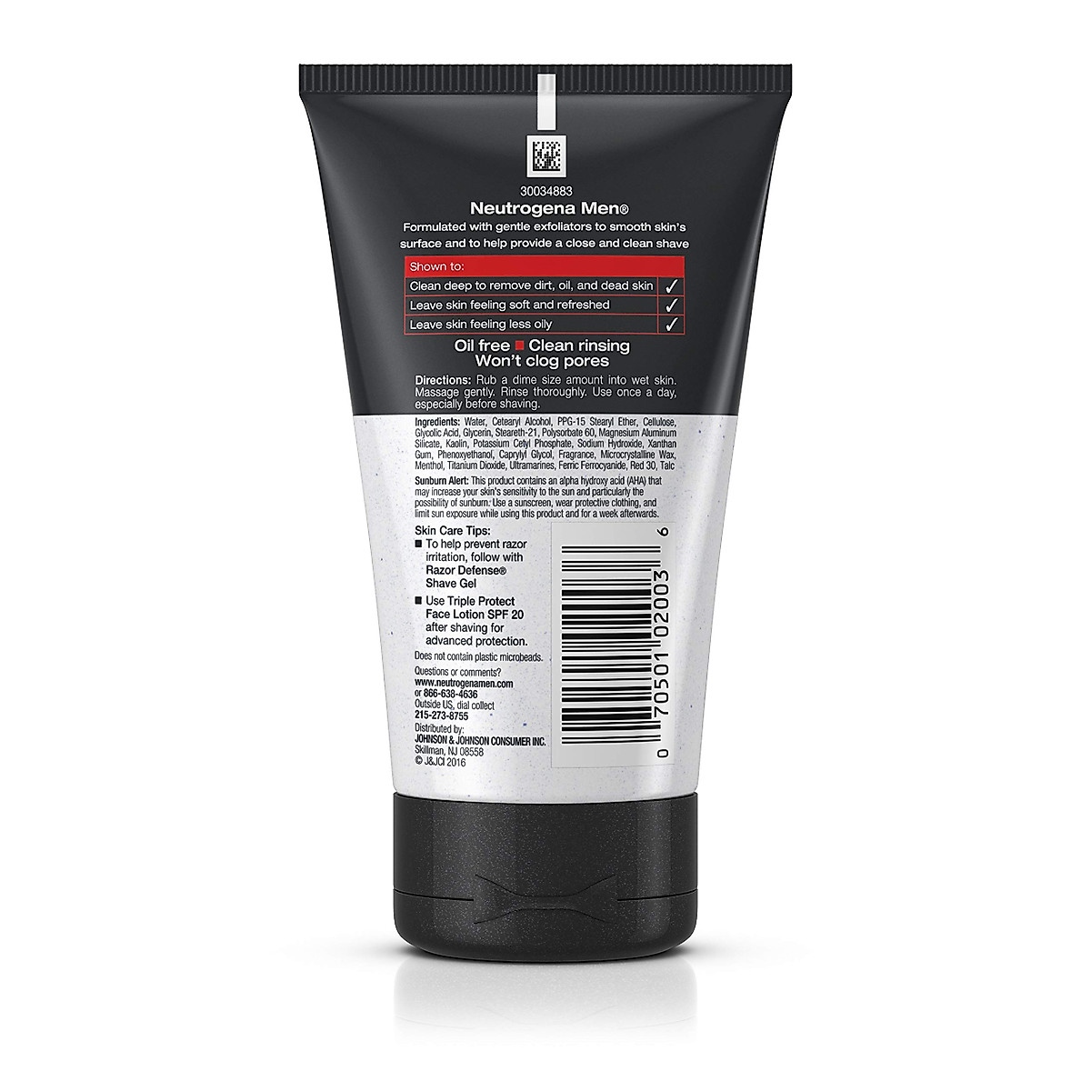 Neutrogena Men Razor Defense Face Scrub 4.20 oz