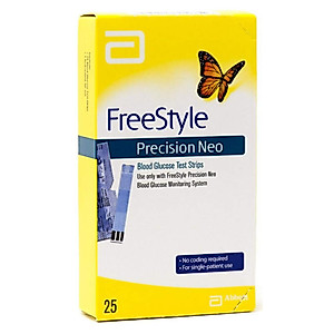 FreeStyle Precision Neo Blood Glucose Test Strips 25 count WLM