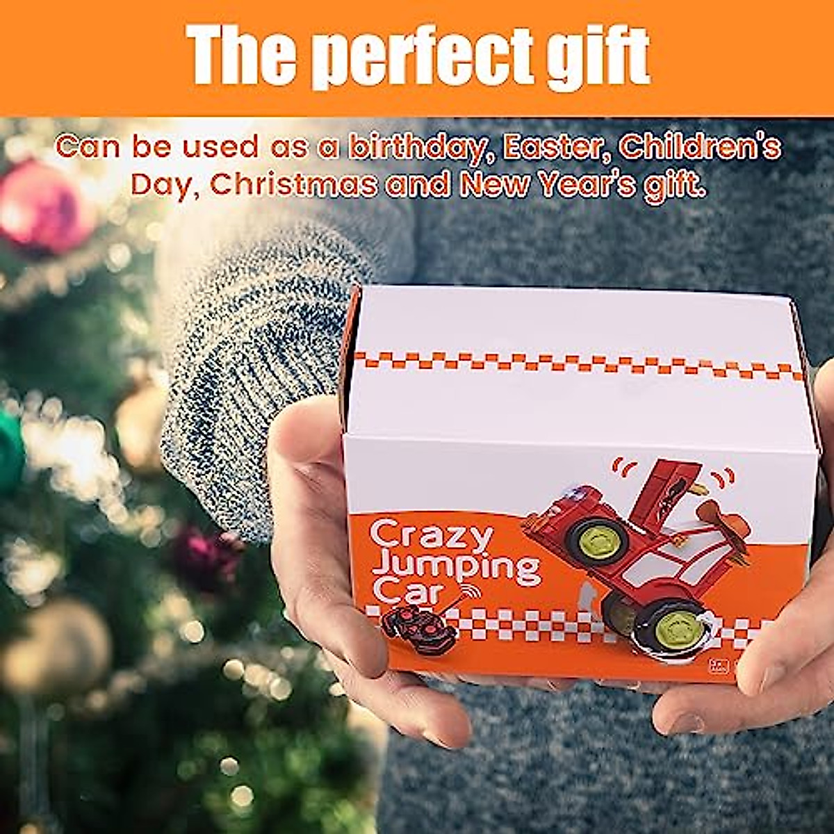 Jumping Car Toy, Remote Control Car, Wireless Remote Dancing Stunt Car, 2023 New Remote Control Car with Headlights and Music, Educational Rc Car Toy, Fast Stunt Rc Car for Boys Girls Kids (blue)