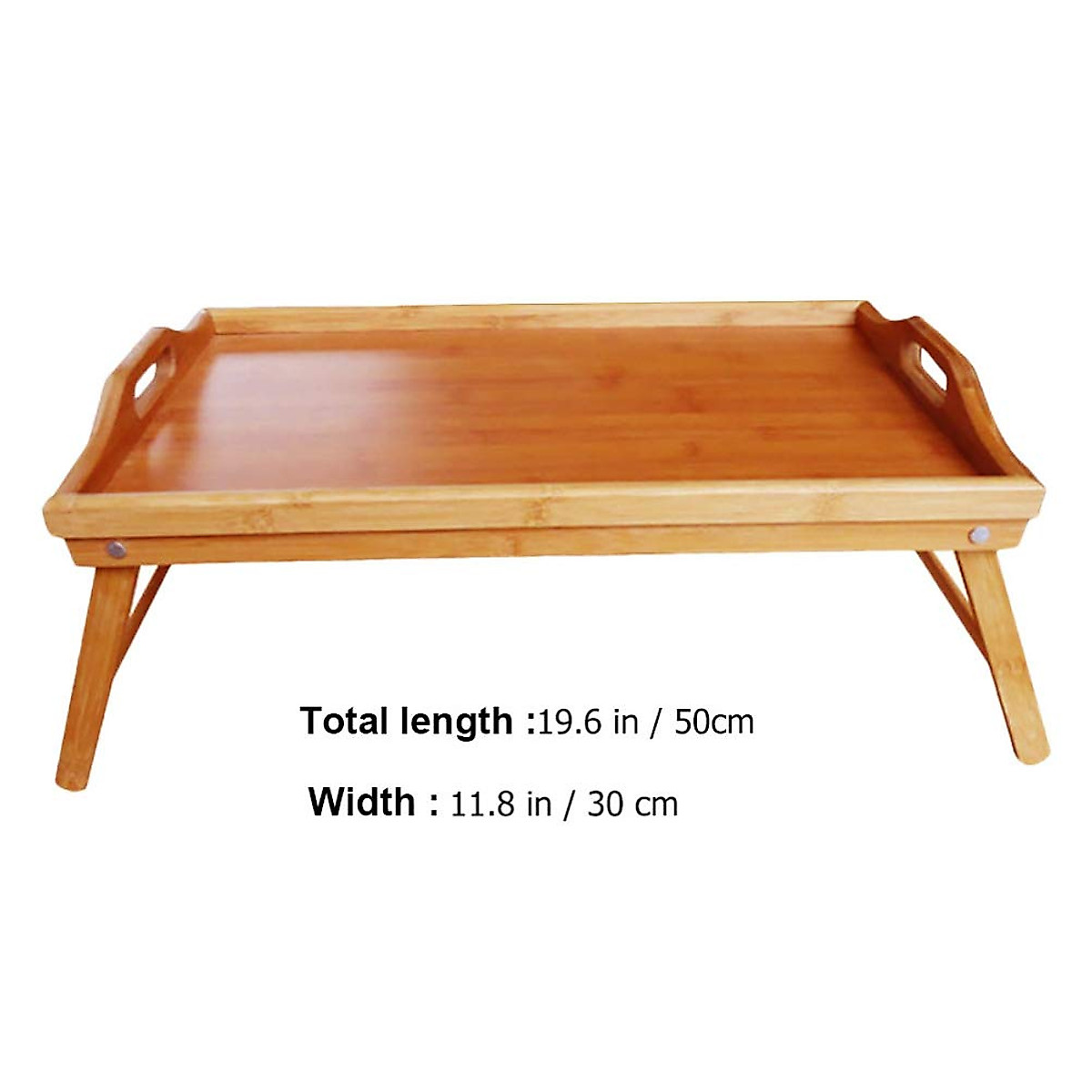 Garneck 1pc Folding Tray Bamboo Serving Tray Tea Set Tray Durable Bamboo Tray Home Decor Tray Decorative Tray Easy to Clean Tray Dinner Plate Tea Tray Coaster Platter Coffee Table