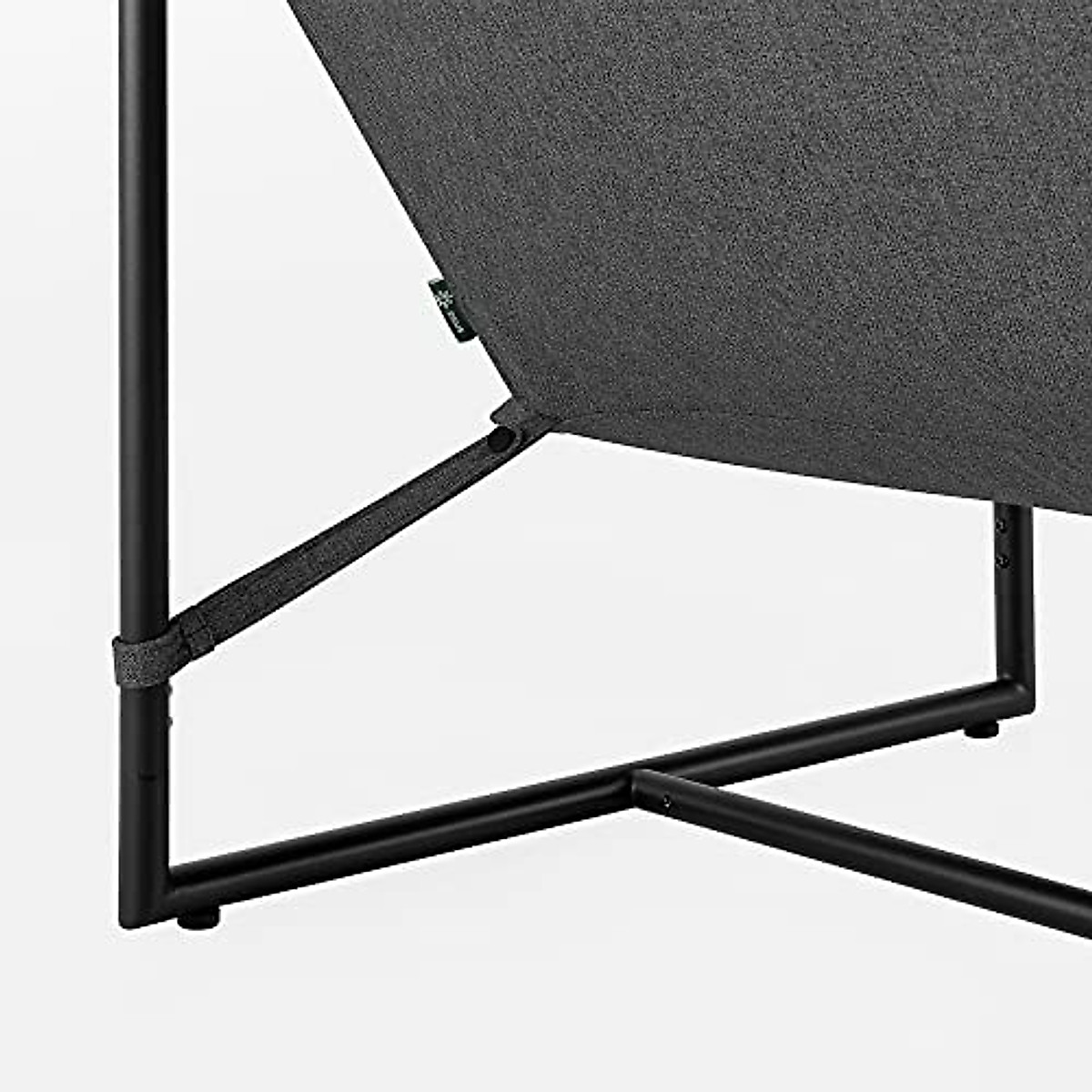 ZINUS Aidan Sling Accent Chair / Metal Framed Armchair with Shredded Foam Cushioning, Dark Grey