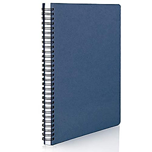 EUSOAR Students Ruled Spiral Notebook, A5 1pack 5.5"x8.3" 160 Pages Hardcover Lined Travel Writing Notebooks Journal, Memo Notepad Sketchbook, Students Office Business Diary Ruled Book Journal