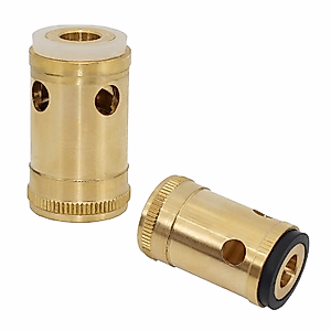 2 Pcs B-21K Faucet Handle Stem/Spindle Cartridge Kits Replacement, for Hot&Cold Sides