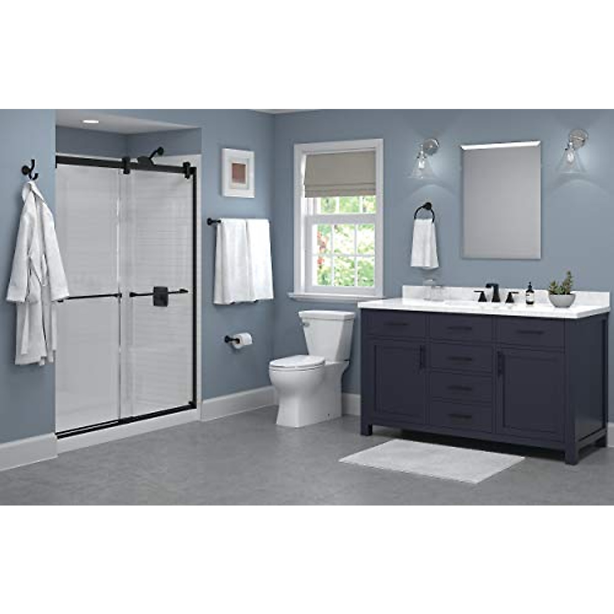 Delta Faucet 76446-BL Ashlyn Wall Mounted Towel Ring in Matte Black