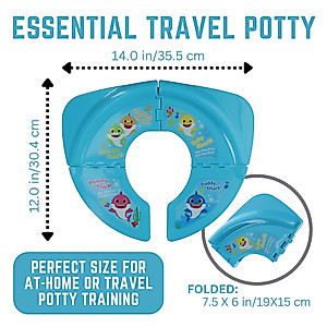 Nickelodeon Baby Shark Folding Potty Seat - Travel Potty Training Seat