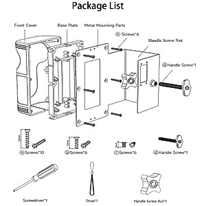 OLAIKE Anti-Theft Door Mount for Video Doorbell 1/2/3/3 Plus/4/2nd Gen & Blink Doorbell, No-Drill Doorbell Mount for Apartment Home Rentals Room (No Doorbell), Black