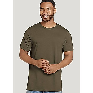 Jockey Men's Casualwear Made in America* 100% Cotton Everyday Tee, Military Green, L