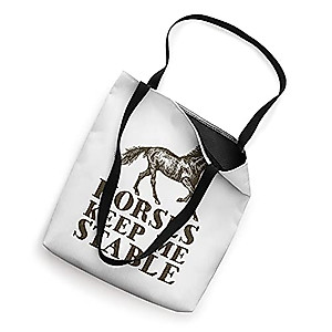 Horses Keep Me Stable | Horse Riding Lover Gift Tote Bag