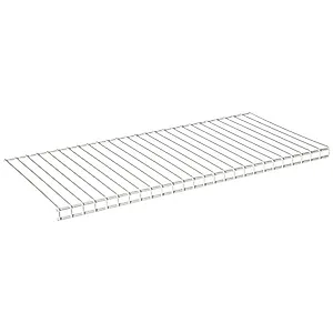 Rubbermaid Configurations 26" Shelving Kit, Set of 2 Shelves, White, Expandable, Closet, Storage Room, Laundry Room, Garage Organization